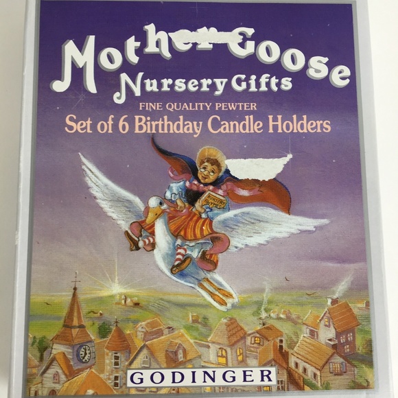 Godinger | Party Supplies | Mother Goose Birthday Candle Holders 994 ...